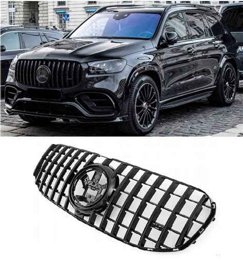 GRILL ATRAPA MERCEDES GLS X167 W167 PANAMERICANA AMG BLACK CZARNA