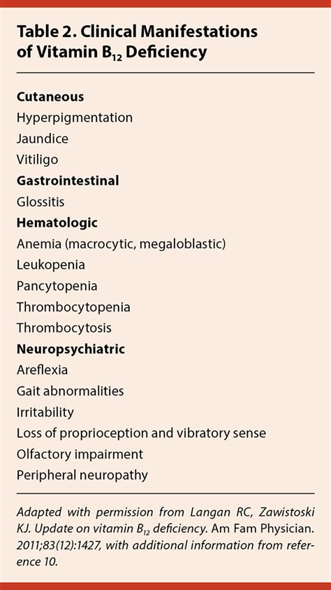 Symptoms And Causes Vitamin B12 Deficiency Vector Image 59 Off