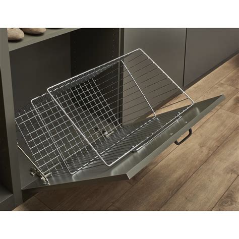 Rev A Shelf CTOHBSL 211419 CR 1 21 Inch Width Closet Tilt Out Hamper Basket Minimum Cabinet