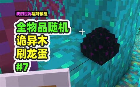我的世界：全物品随机7，寻找烈焰棒，结果找到了龙蛋！ Nor叔 Nor叔 哔哩哔哩视频