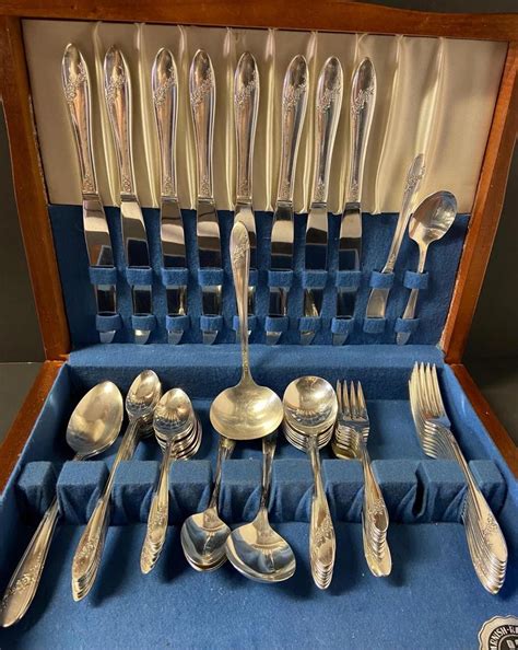 Vintage Tudor Plate Oneida Community Queen Bess 1946 58 Piece