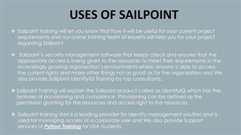 Ppt Sailpoint Training Powerpoint Presentation Free Download Id