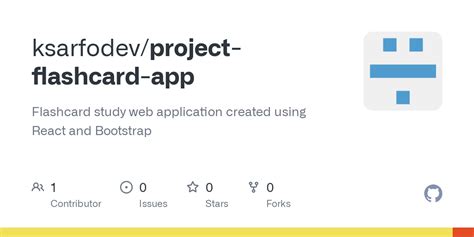 GitHub Ksarfodev Project Flashcard App Flashcard Study Web Application Created Using React
