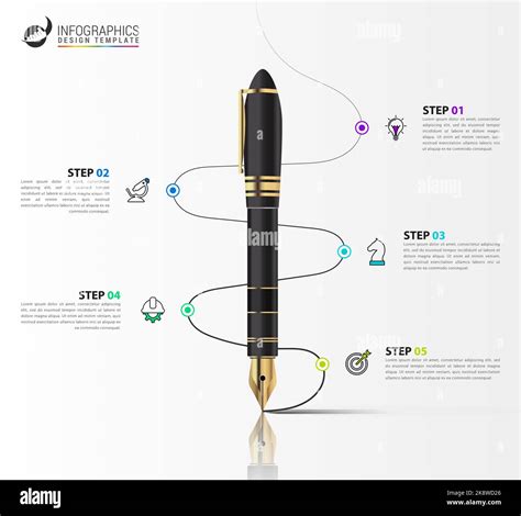 Infographic Design Template Creative Concept With 5 Steps Can Be Used