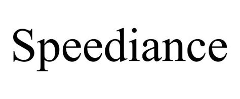 Speediance Shenzhen Speediance Life Tech Limited Trademark Registration