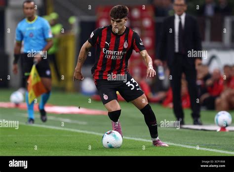 Davide Bartesaghi Of Ac Milan In Action During The Coppa Italia Round Of 16 Match Beetween Ac