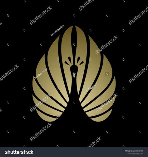 Illustration Vector Graphic Peacok Elegant Logo Stock Vector Royalty