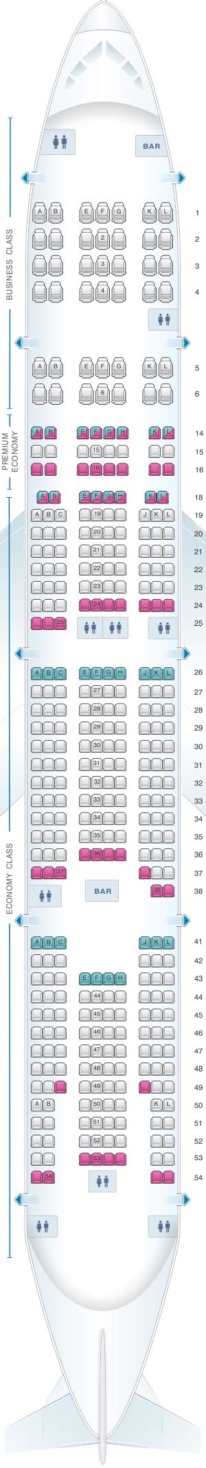 Plan De Cabine Air France Boeing B777 300 Long Haul International