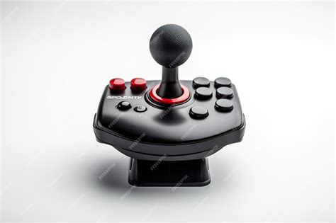 Premium Photo A Classic Joystick Ready For Action Black And Red