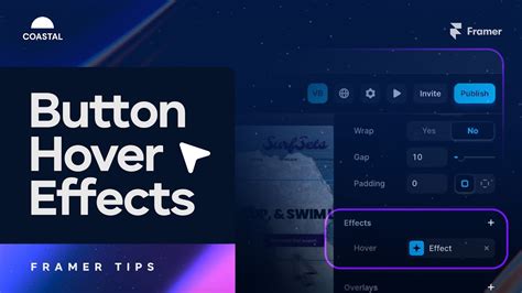 How To Add Button Hover Effects In Framer Youtube