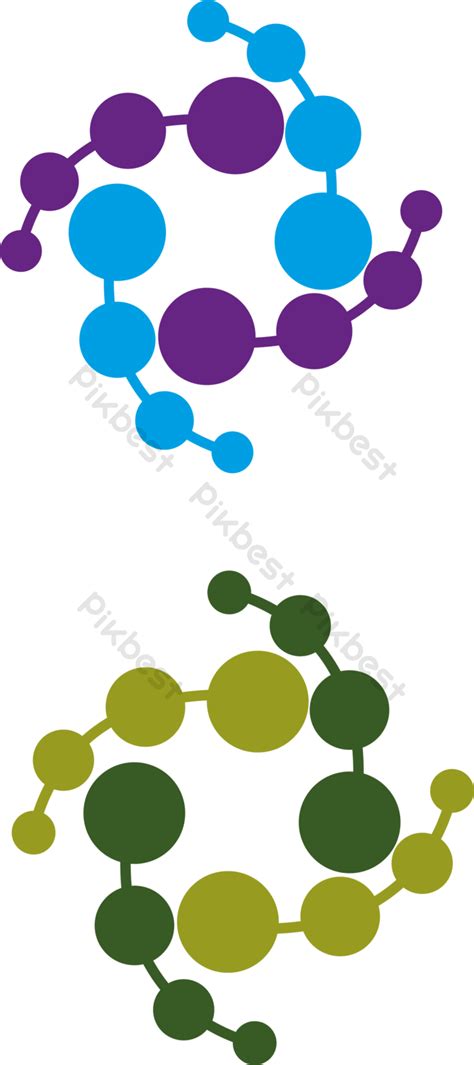Molecule Logo Vector Icon Particle Network Medical Png Images Eps Free Download Pikbest