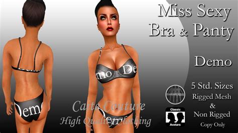 Second Life Marketplace Cc Miss Sexy Bra And Panty Demo