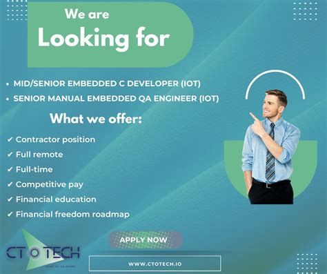 Ctotech On Linkedin Embedded Cdeveloper Manualqa Hiringnow
