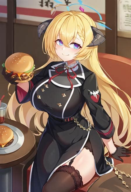 Wanibuchi Akari Blue Archive Pony Outfitsai Art Model Pixai