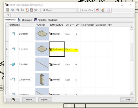 Solved Infuriating Bom Parts List Issues With Inventor 2022 Autodesk Community