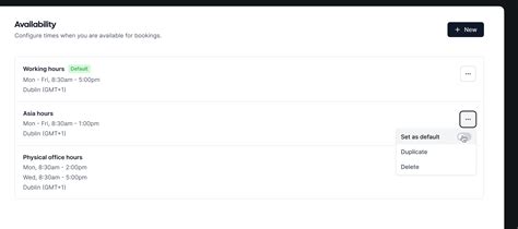 Availability Add Ability To Set As Default In The Dropdown · Issue