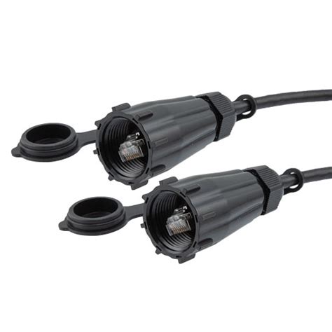 Category 6a Ip68 Waterproof Ethernet Cable Assembly Sftp Double