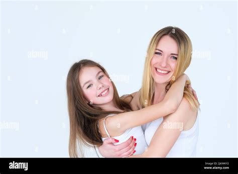 Bff Togetherness Family Loving Hug Mother Girl Stock Photo Alamy