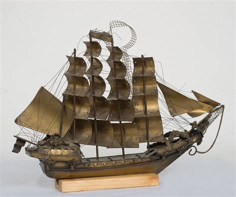 Antiques Atlas Venetian Brass Sailing Ship 20th Century As906a1673