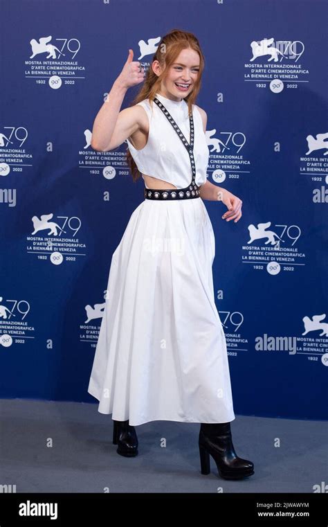 Sadie Sink Attending The Whale Photocall During The 79th Venice