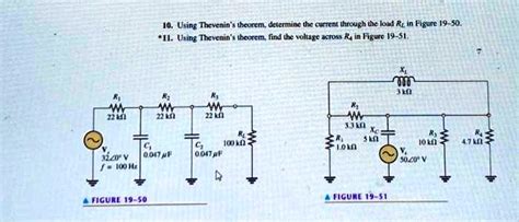 SOLVED Using Thevenin S Theorem Determine The Current Through The Load R In Figure