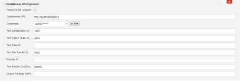 Jenkins Codebeamer Xunit Uploader Plugin
