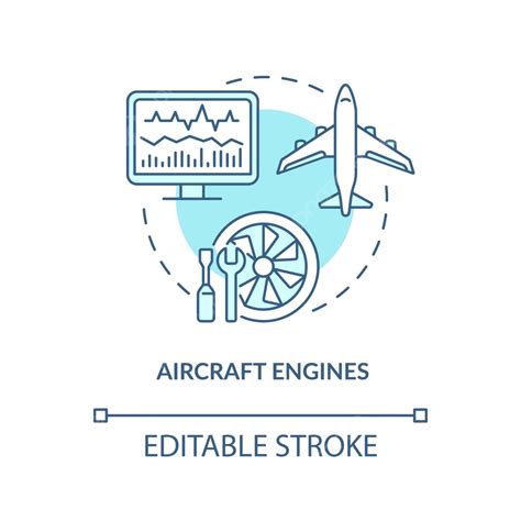 Aircraft Engines Concept Icon Innovation Industry Airplane Vector