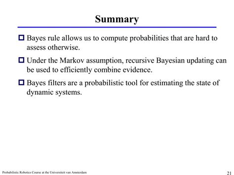 PPT Probabilistic Robotics Chapter Recursive State Estimation PowerPoint Presentation ID