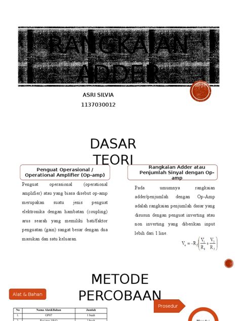 Rangkaian Adder Pdf