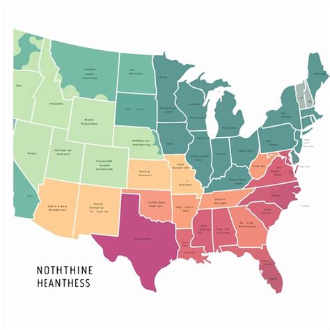 Political Divisions Of The US State New Hampshire Map Premium AI
