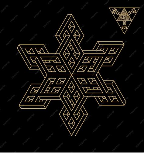 Premium Vector Impossible Geometry Symbols Vector Set