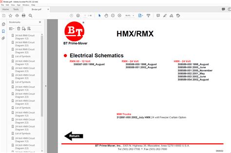 BT Prime-Mover HMX/RMX Electrical Schematic Manual - PDF DOWNLOAD ...