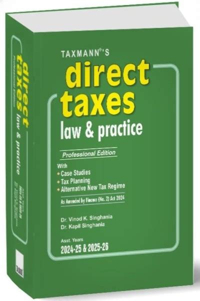 Direct Taxes Ready Reckoner Ay 2024 25 And 2025 26
