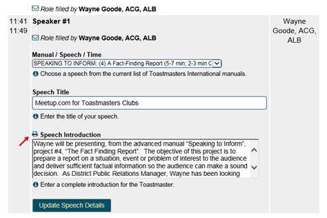 Intro Speech Sample Master Of Template Document