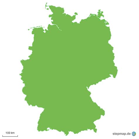 StepMap freie karte Landkarte für Deutschland