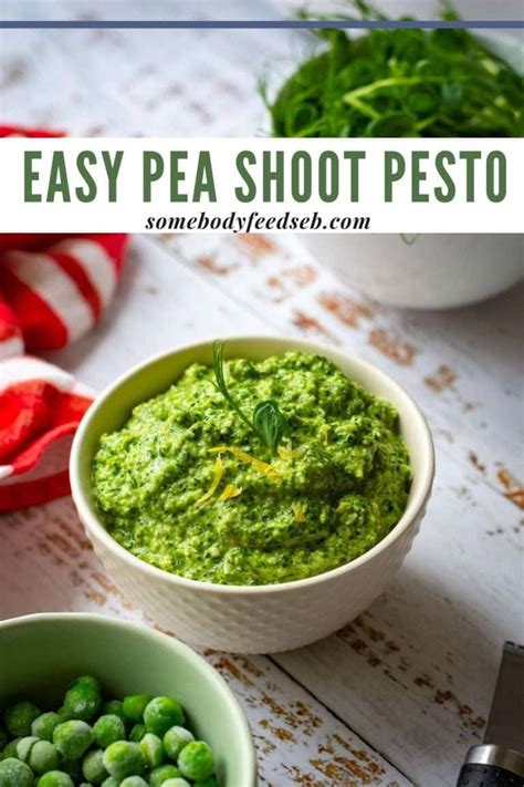 Pea Shoot Pesto Quick 10 Minute Recipe Somebody Feed Seb