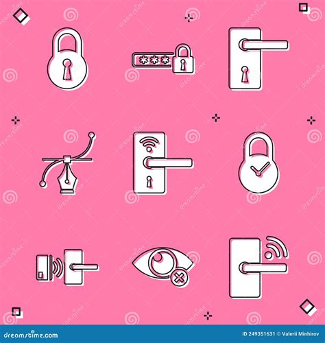 Set Lock Password Protection Door Handle Bezier Curve Digital Door Lock With Wireless And