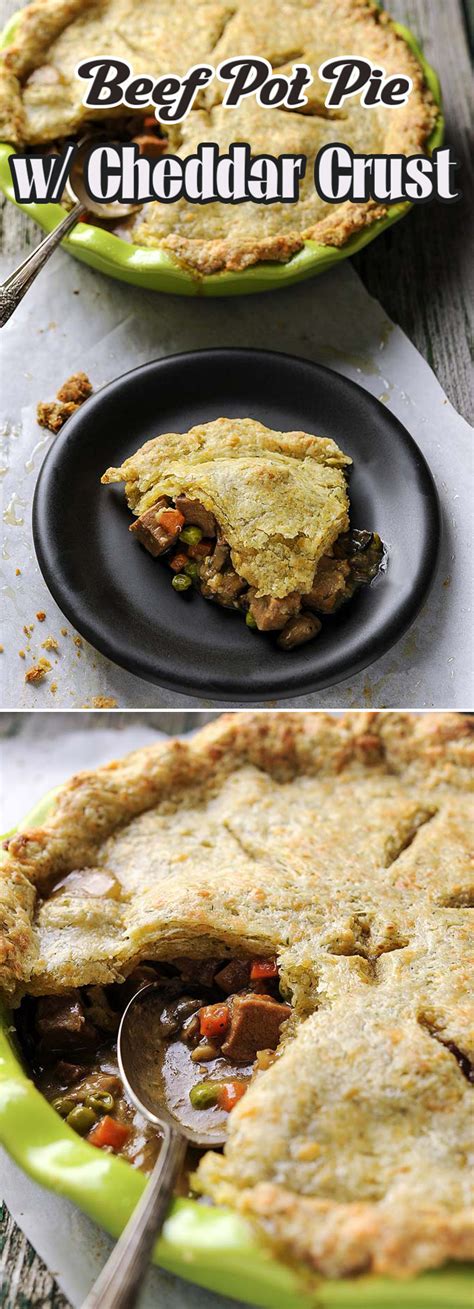 Beef Pot Pie With Cheddar Crust