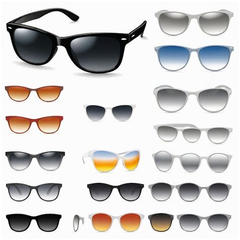 Shades Vector Set White Background Isolated A High Premium Ai Generated Vector