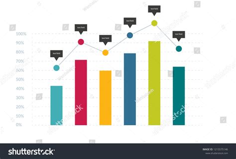 Column Graph Chart Template Infographics Full Stock Vektor Royaltyfri
