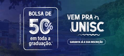 Bolsas E Financiamentos Vestibular Unisc