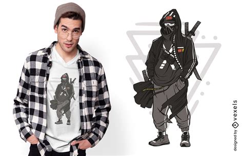 Techware Character Urban T Shirt Design Vector Download