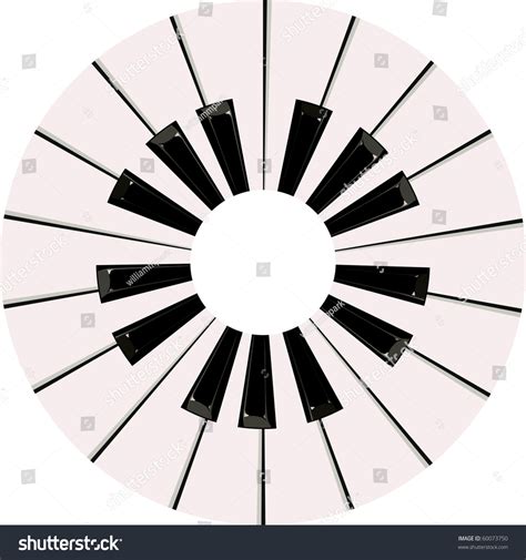 Circular Vector Keyboard Stock Vector 60073750 Shutterstock