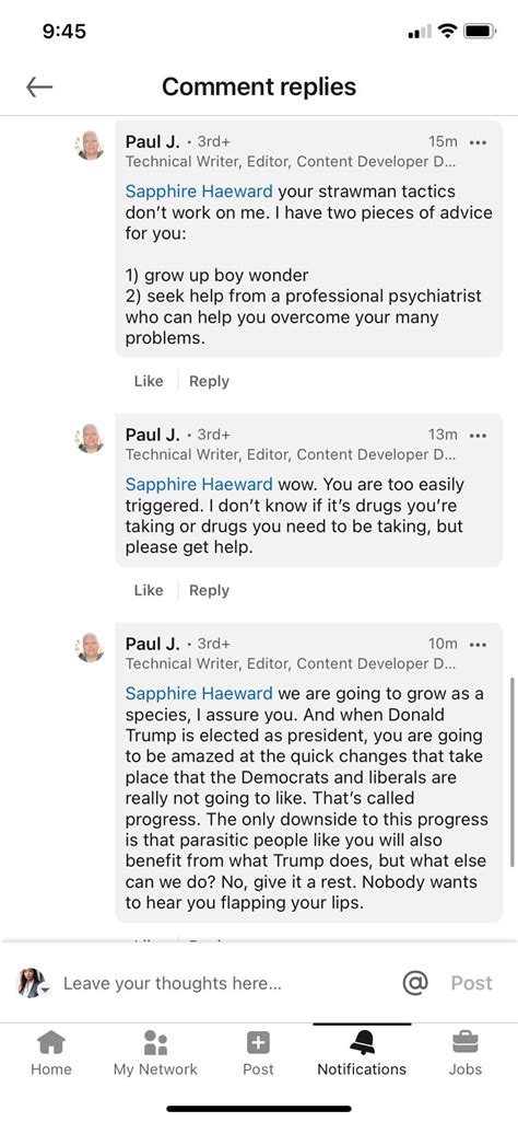 Sapphire Haeward On Linkedin Blocked