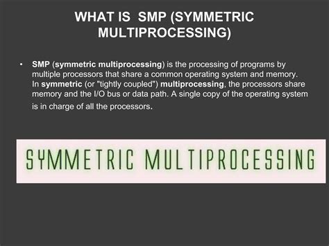 Symmetric Multiprocessing Pptx