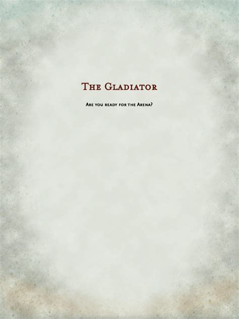 Newclassgladiator Pdf