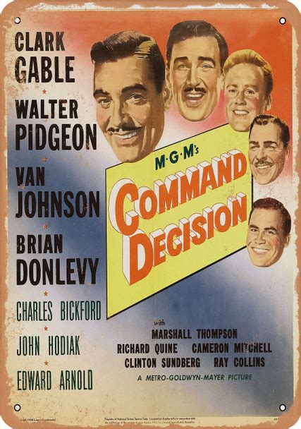 Command Decision 1948 3 Metal Sign