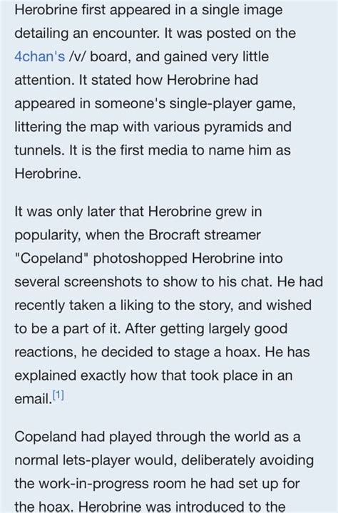 Herobrine First Appeared In A Single Image Detailing An Encounter It