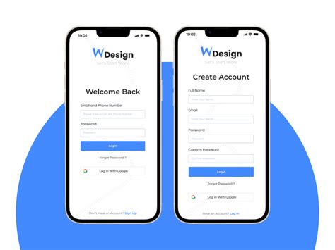Ios App Login And Create Account Screens By Hemant Kumar Lodhi On Dribbble