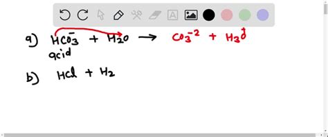 Solved Write A Chemical Equation To Describe The Proton Transfer That Occurs When Each Of These
